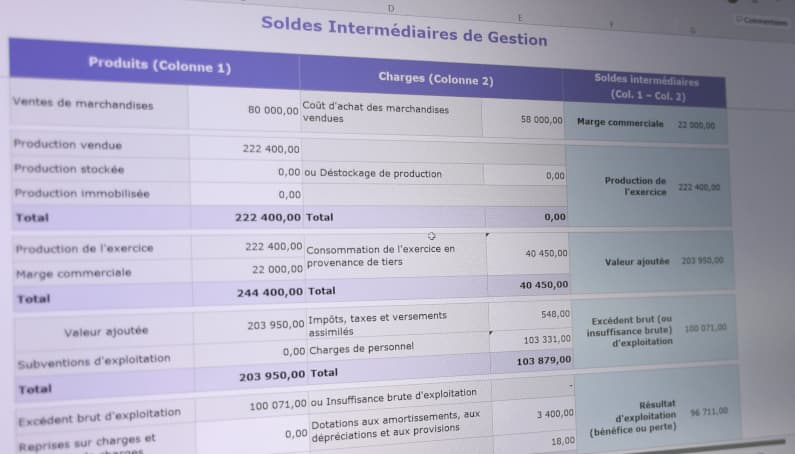 Soldes intermédiaires de gestion : calculer et interpréter les SIG